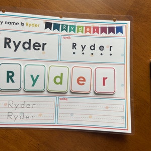 Name Spelling and Birthday Activity Printable, Spelling Practice ...