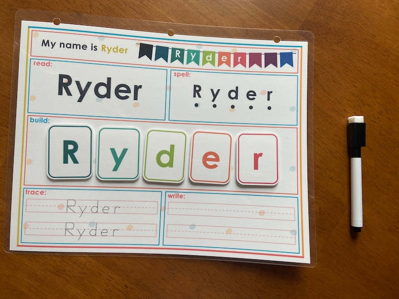 Name Spelling and Birthday Activity Printable, Spelling Practice ...