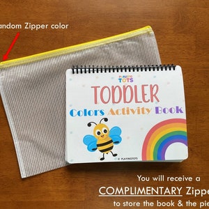 Toddler Busy Book, Fully Assembled, Learning Binder, Colors Busy Book ...