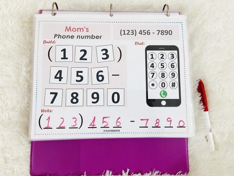 Editable Phone Number Practice Activity Printable Learn - Etsy