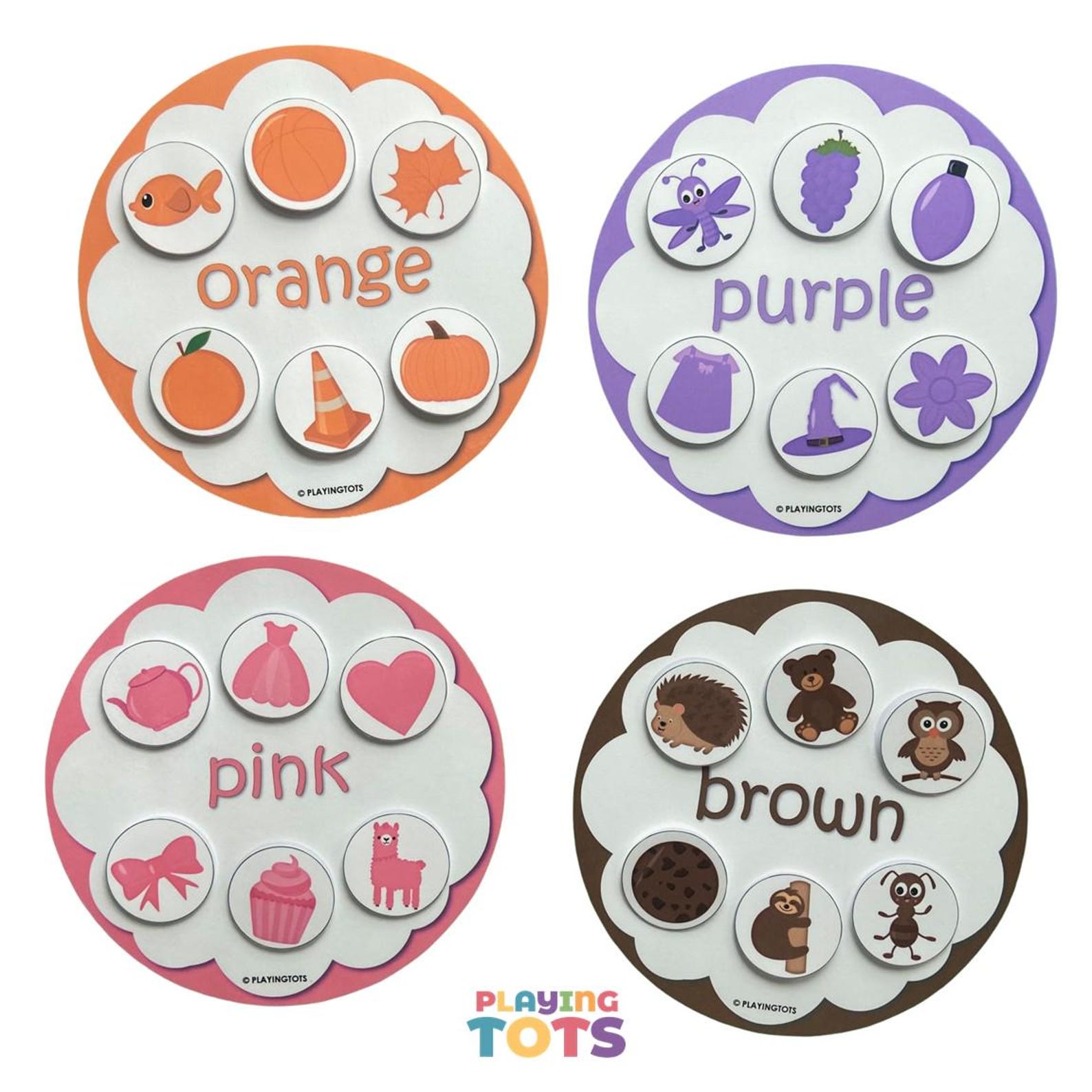 Colors Matching Activity Printable, Learn the Colors, Color Sorting ...