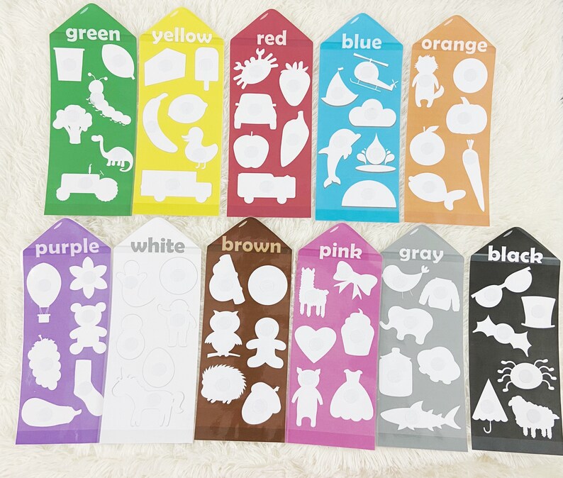 Colors Matching Printable Sort by Color Toddler Learning - Etsy