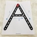 Alphabet Tracing Road Mats Printable Uppercase Letters - Etsy