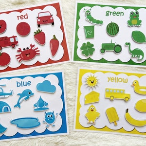 Colors Busy Book Printable, Toddler Busy Book, Learning Binder, Toddler ...