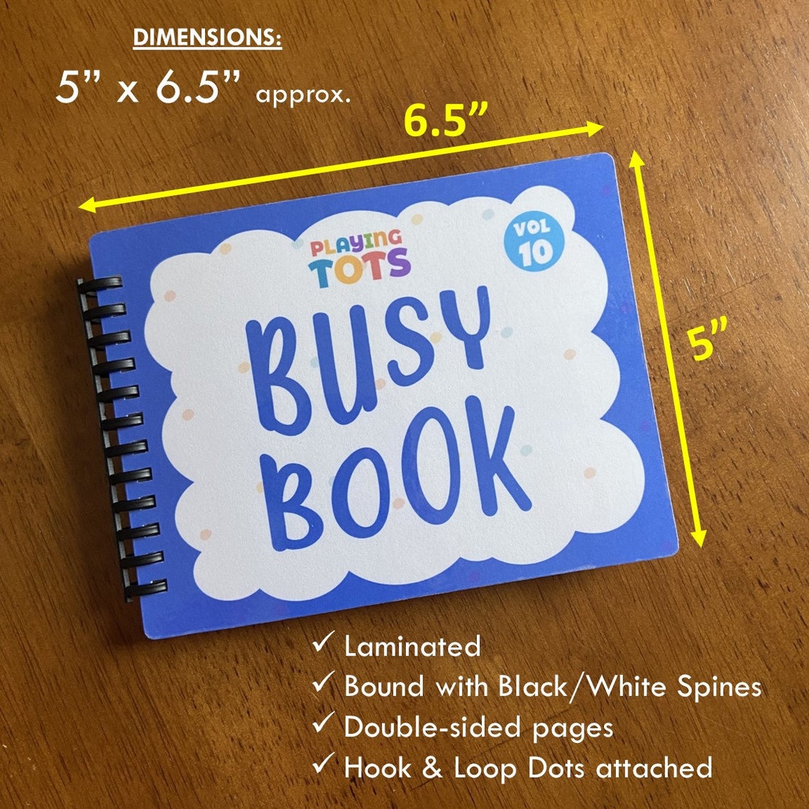 Alphabet Toddler Mini Busy Book VOL10, Fully Assembled, First Learning ...