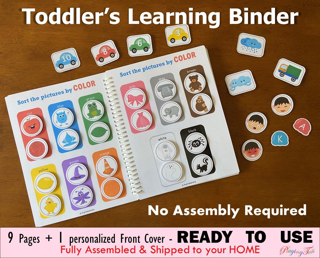Toddler Learning Binder VOL1 Fully Assembled Toddler Busy - Etsy