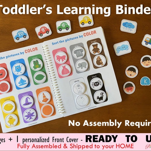 Toddler Learning Binder VOL1 Fully Assembled Toddler Busy - Etsy