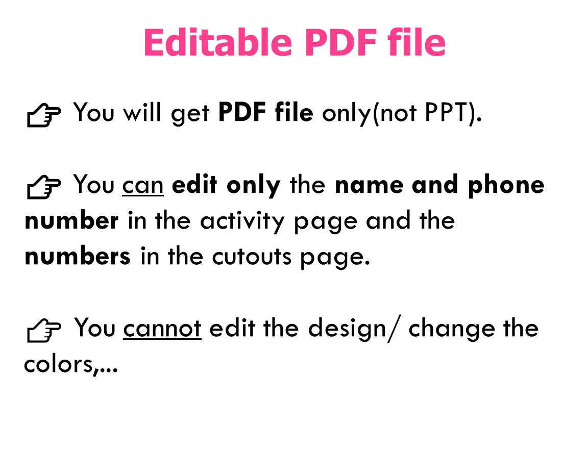 Editable Phone Number Practice Activity Printable Learn - Etsy Canada