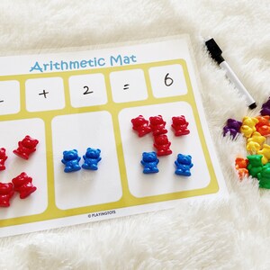Bear Counters Learning Mats Printable, Learning Binder, Busy Book ...