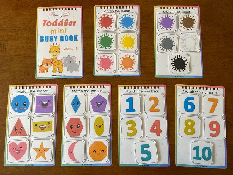 Toddler Mini Busy Book VOL2 Fully Assembled First Learning - Etsy
