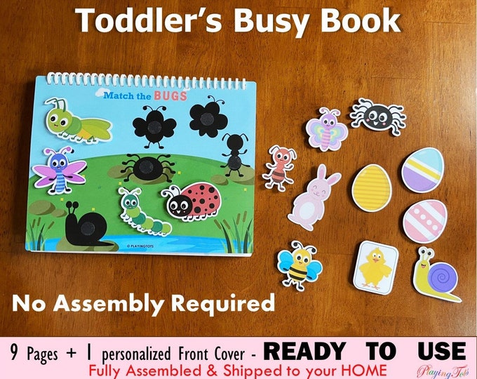 Toddler Busy Book, Fully Assembled, Learning Binder, Quiet Book ...