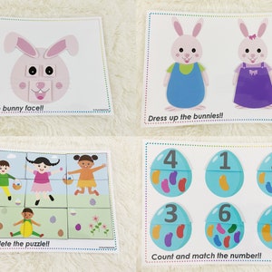 Fun Easter Busy Book Printable for Toddlers, Quiet Book, Busy Books ...