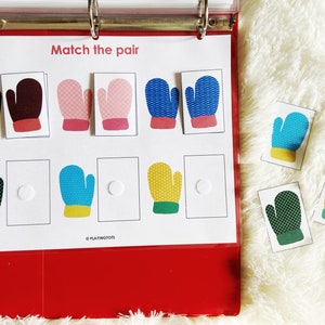Christmas Toddler Busy Book Printable, Winter Learning Binder, Holiday ...