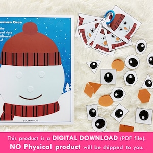 Winter Toddler Busy Book Printable, Snowman Themed Activities, Winter ...