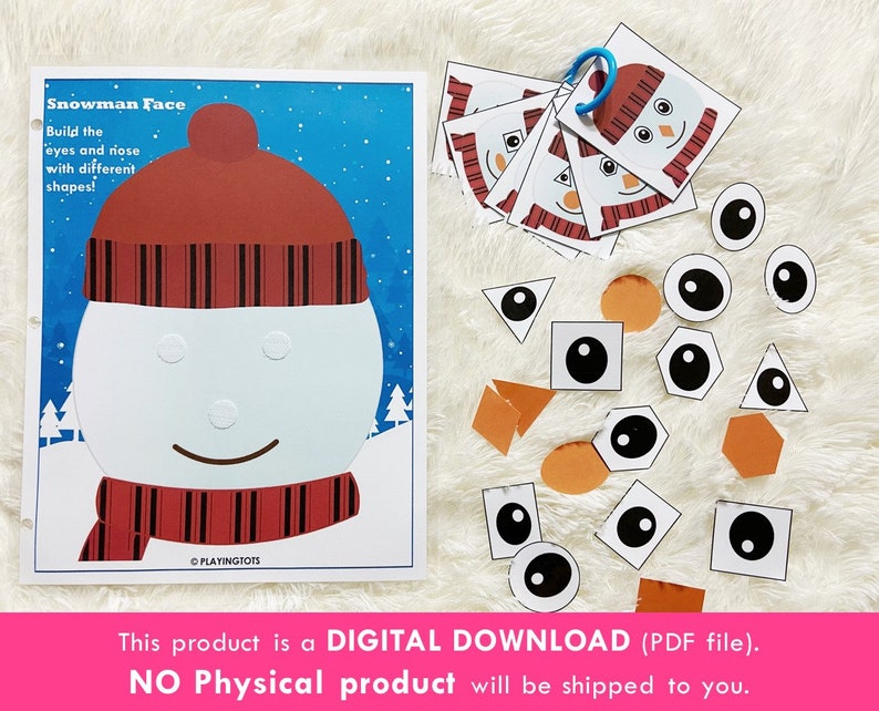 Winter Toddler Busy Book Printable Snowman Themed Activities | Etsy