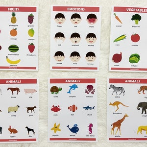 Toddler Learning Book Printable Educational Wall Posters - Etsy