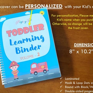 Toddler Learning Binder VOL2 Fully Assembled Toddler Busy - Etsy