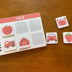 Mini Toddler Colors Busy Book With 4 Activity Pages and 1 Front Cover ...