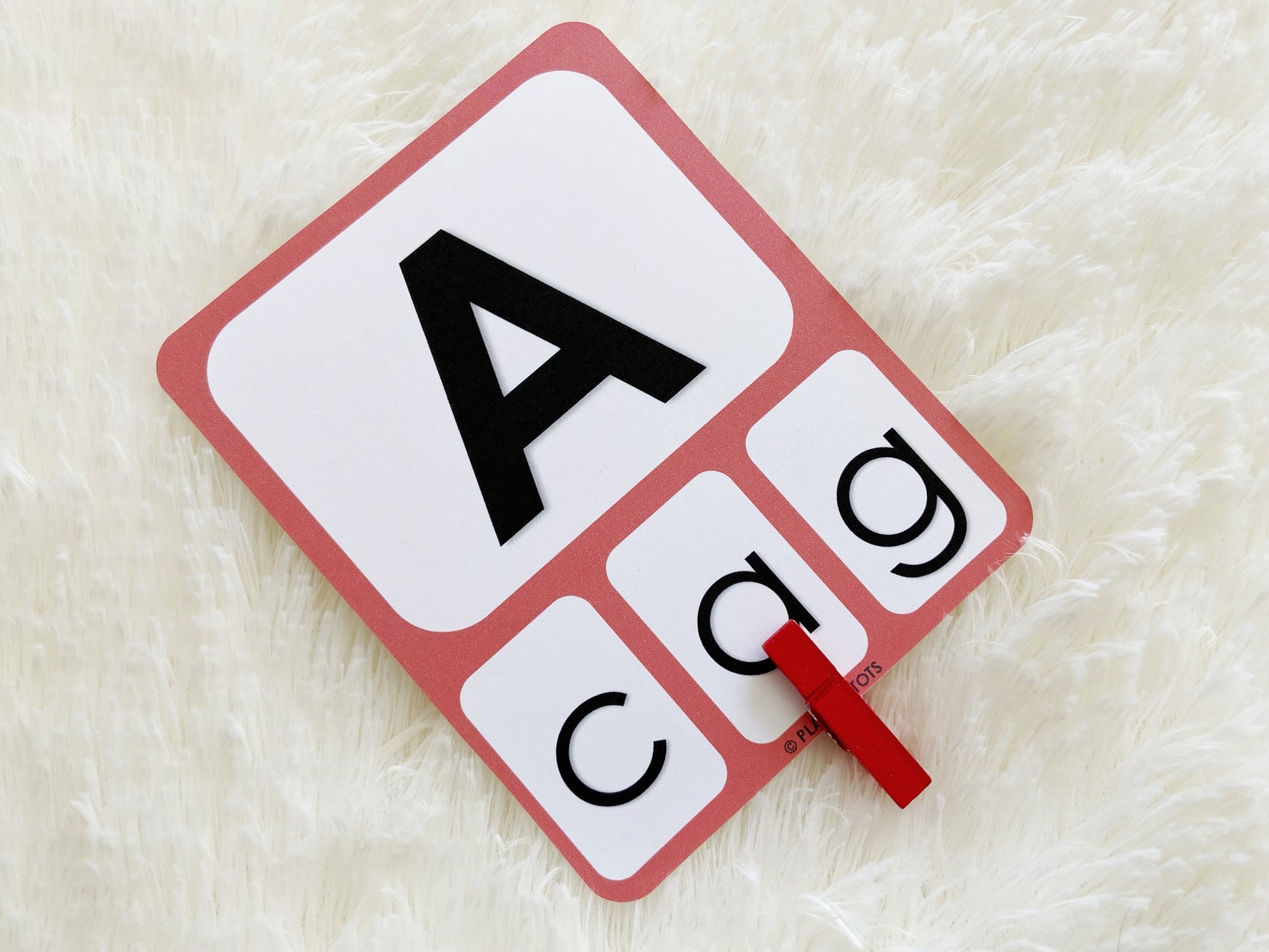 Alphabet Match and Clip Cards Printable, Uppercase and Lowercase ...