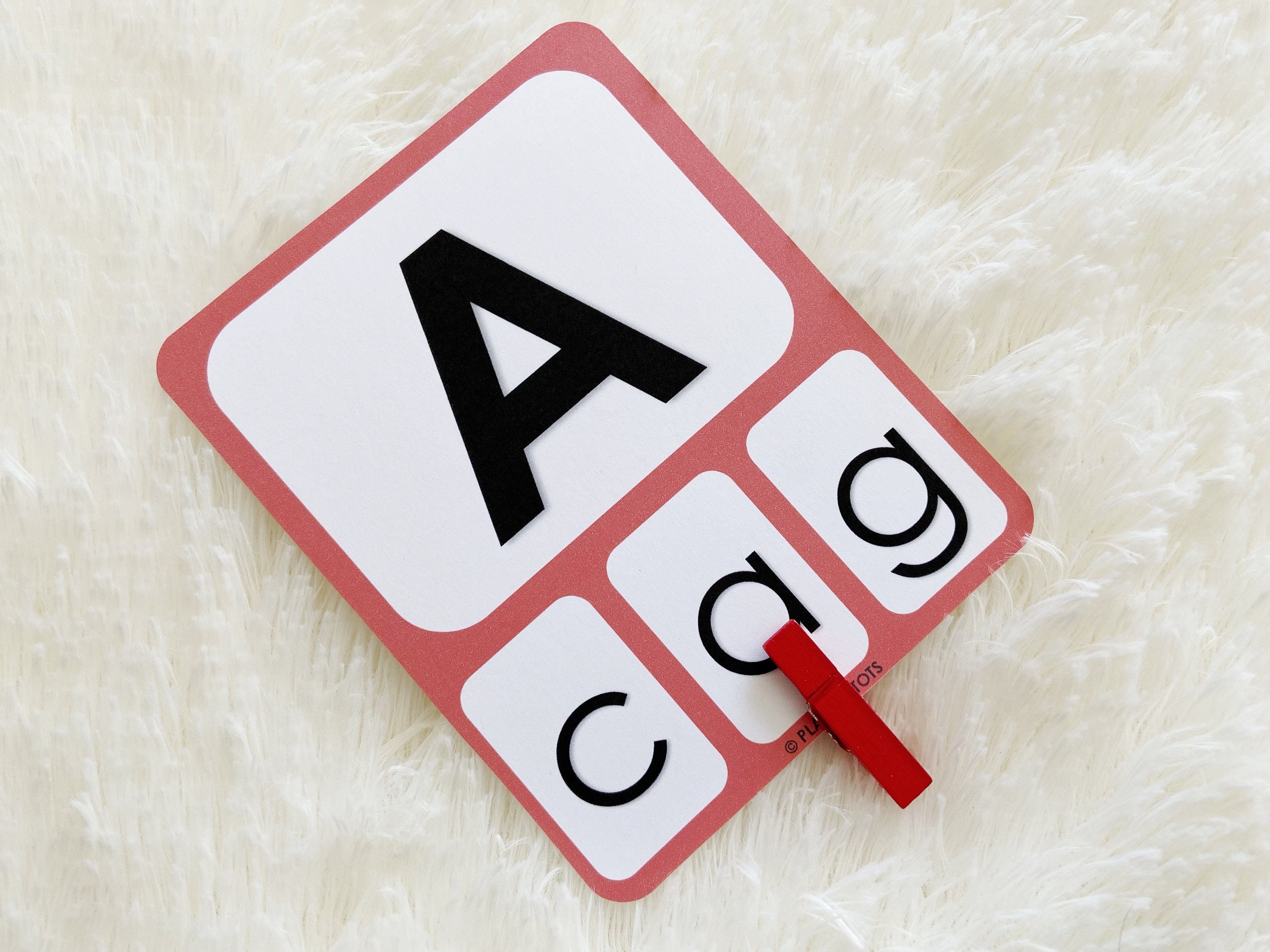 Alphabet Match and Clip Cards Printable, Uppercase and Lowercase ...