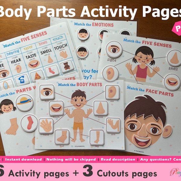 Parts of the Body - Etsy