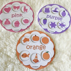 Colors Matching Activity Printable, Learn the Colors, Color Sorting ...