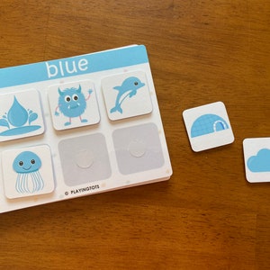 Mini Toddler Colors Busy Book With 4 Activity Pages and 1 Front Cover ...