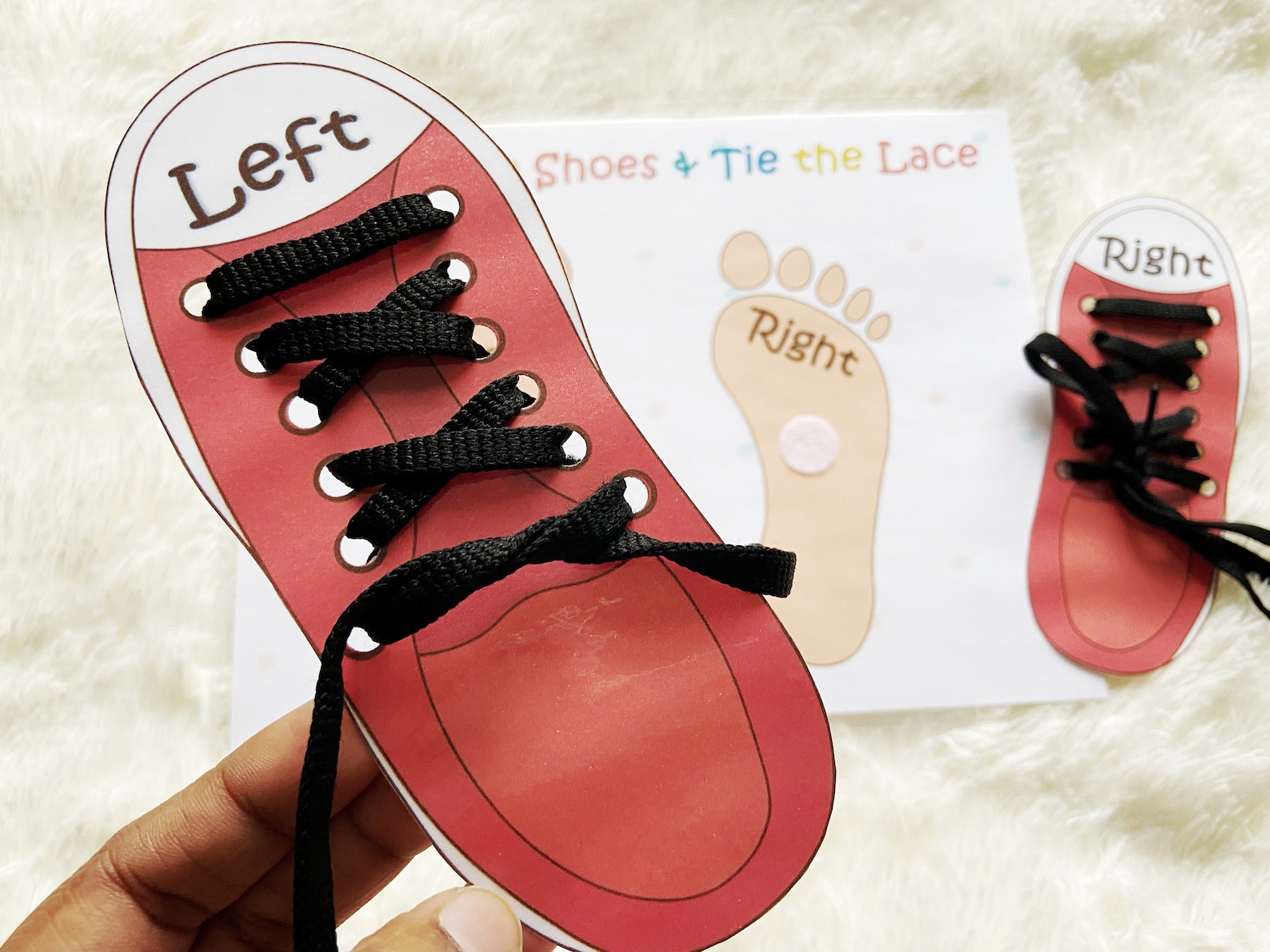 Tie Your Shoes Activity Printable Tie Shoe Laces Busy Book - Etsy