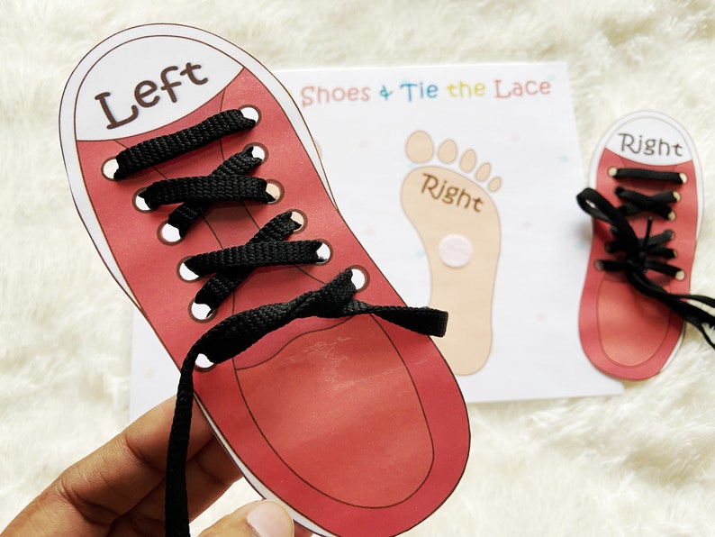 Tie Your Shoes Activity Printable Tie Shoe Laces Busy Book - Etsy