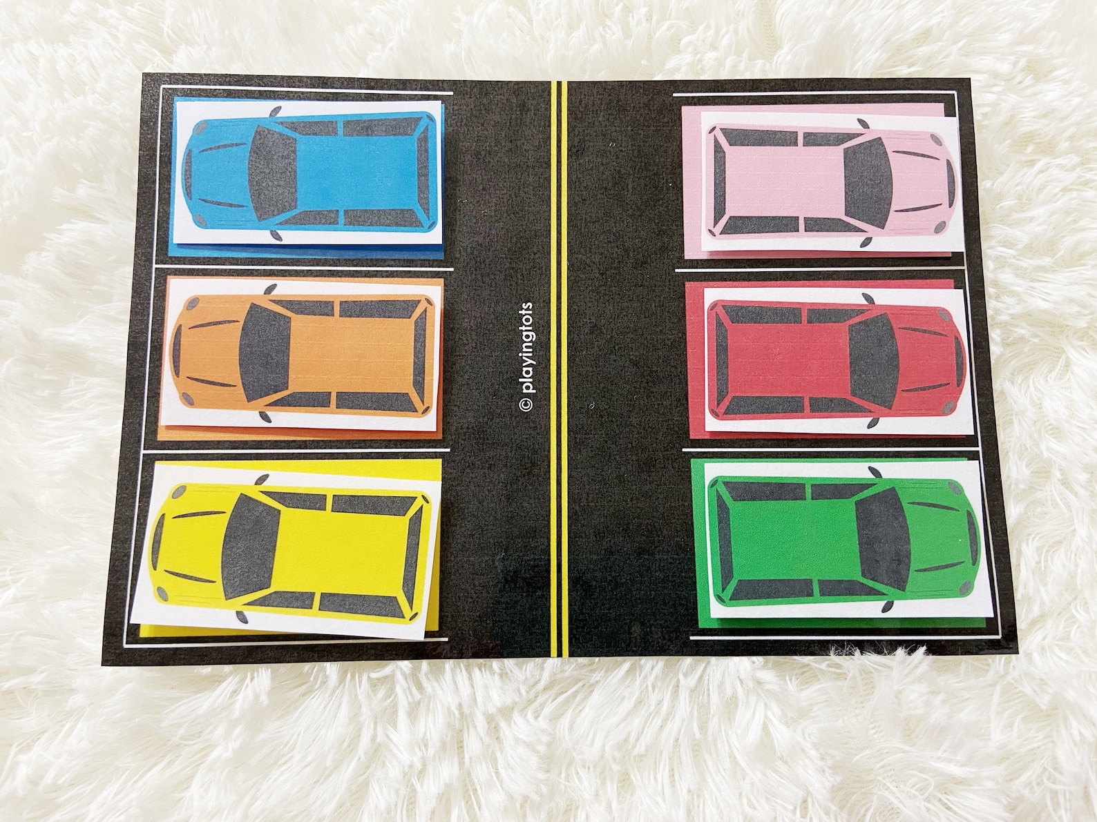 Car Colors Matching Activity Printable Car Parking Activity - Etsy