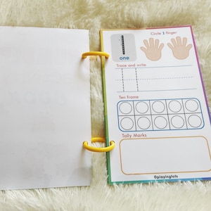 Number Activity Book Printable, Toddler Workbook, Number Tracing ...