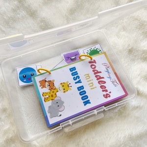Toddler Mini Busy Book Printable, Travel Size Activity Book, Quiet Book ...