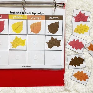 Fall or Autumn Busy Book Printable for Toddlers, Learning Activities ...
