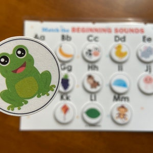 Beginning Sounds Matching Printable, Alphabet Matching, Phonics ...