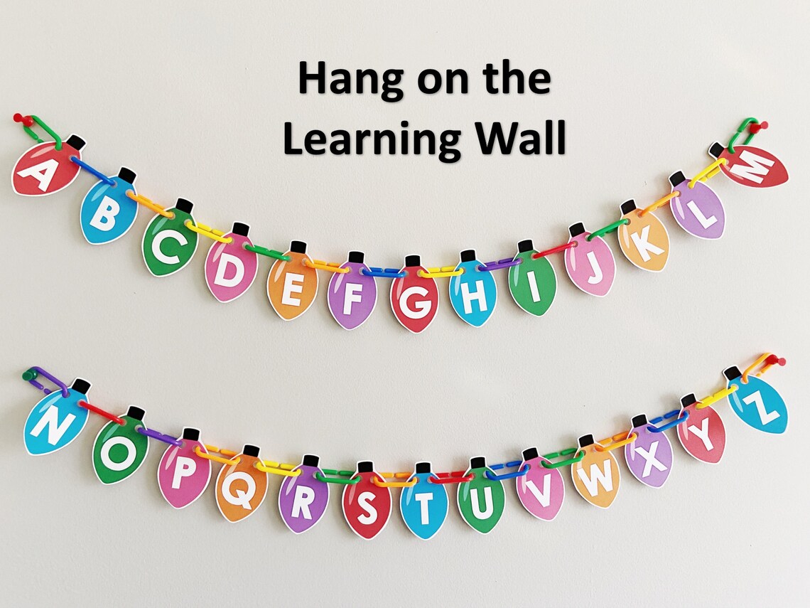 Christmas Toddler Activities Printable Alphabet Linking | Etsy