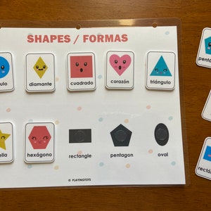 Bilingual Spanish Toddler Busy Book Printable, Learning Binder, Quiet ...