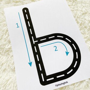 Alphabet Tracing Road Mats Printable, Lowercase Letters Writing ...