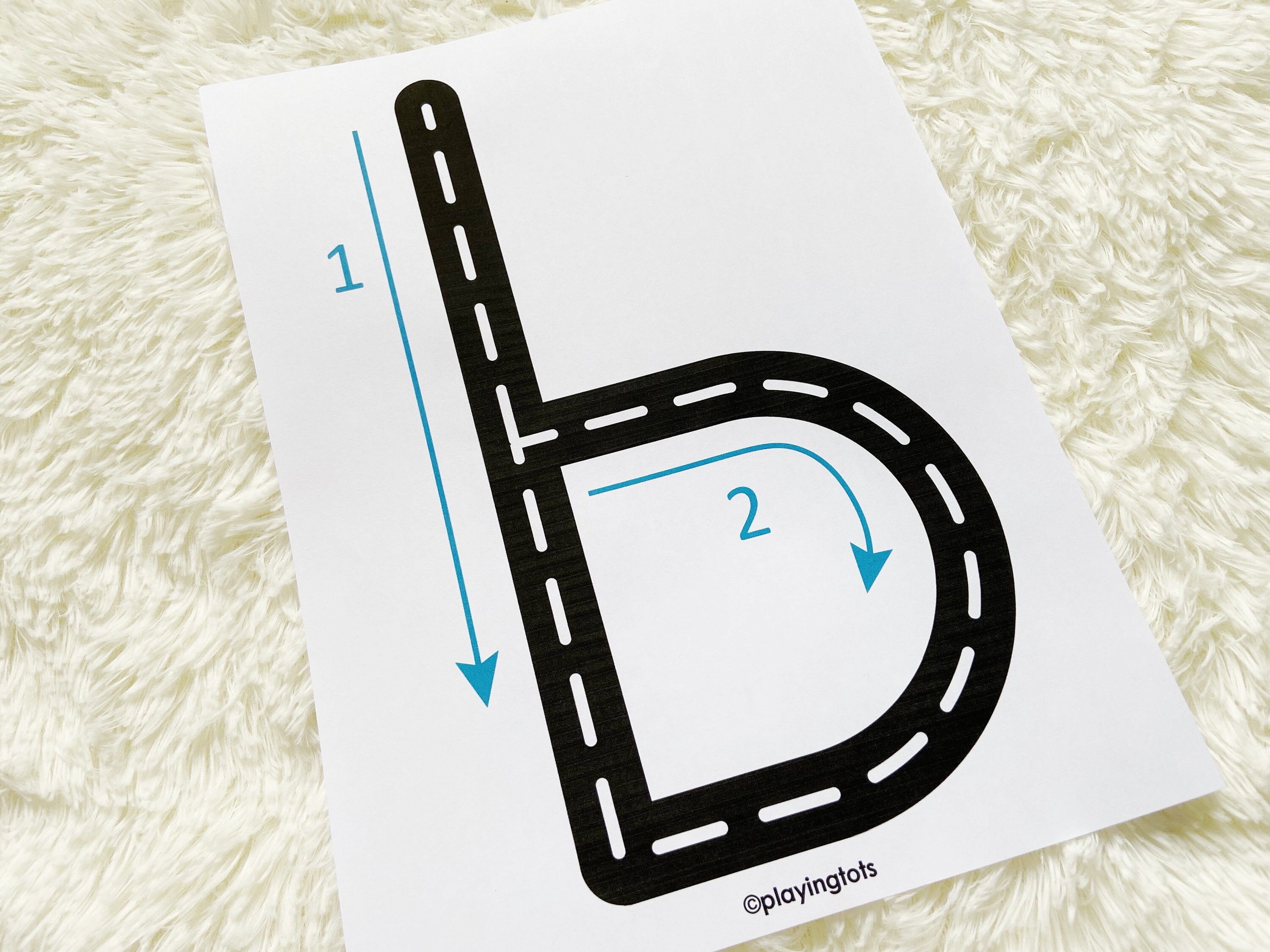 Alphabet Tracing Road Mats Printable Lowercase Letters - Etsy