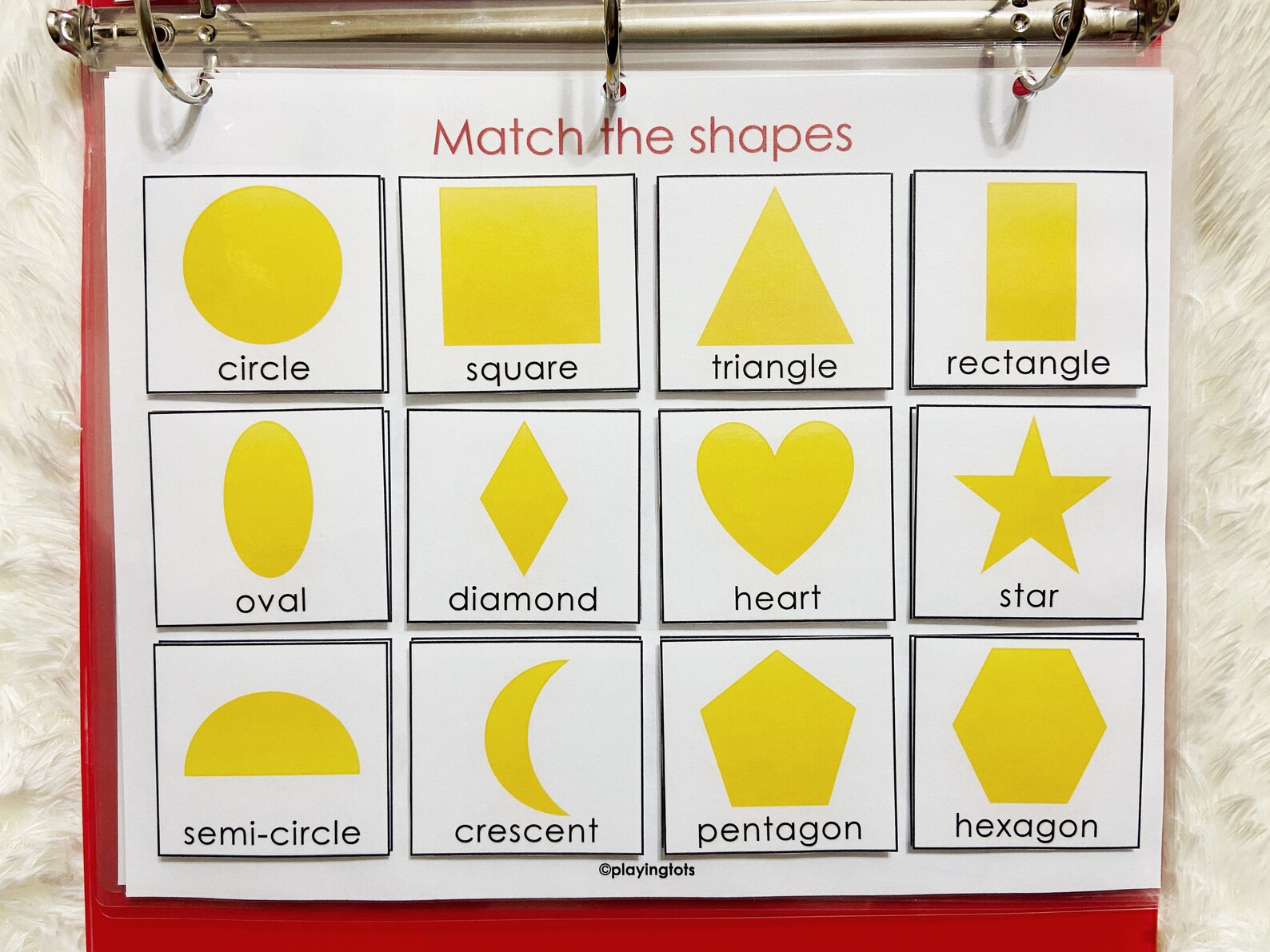 Matching Activities Printable, Toddler Busy Book Pages, Toddler ...