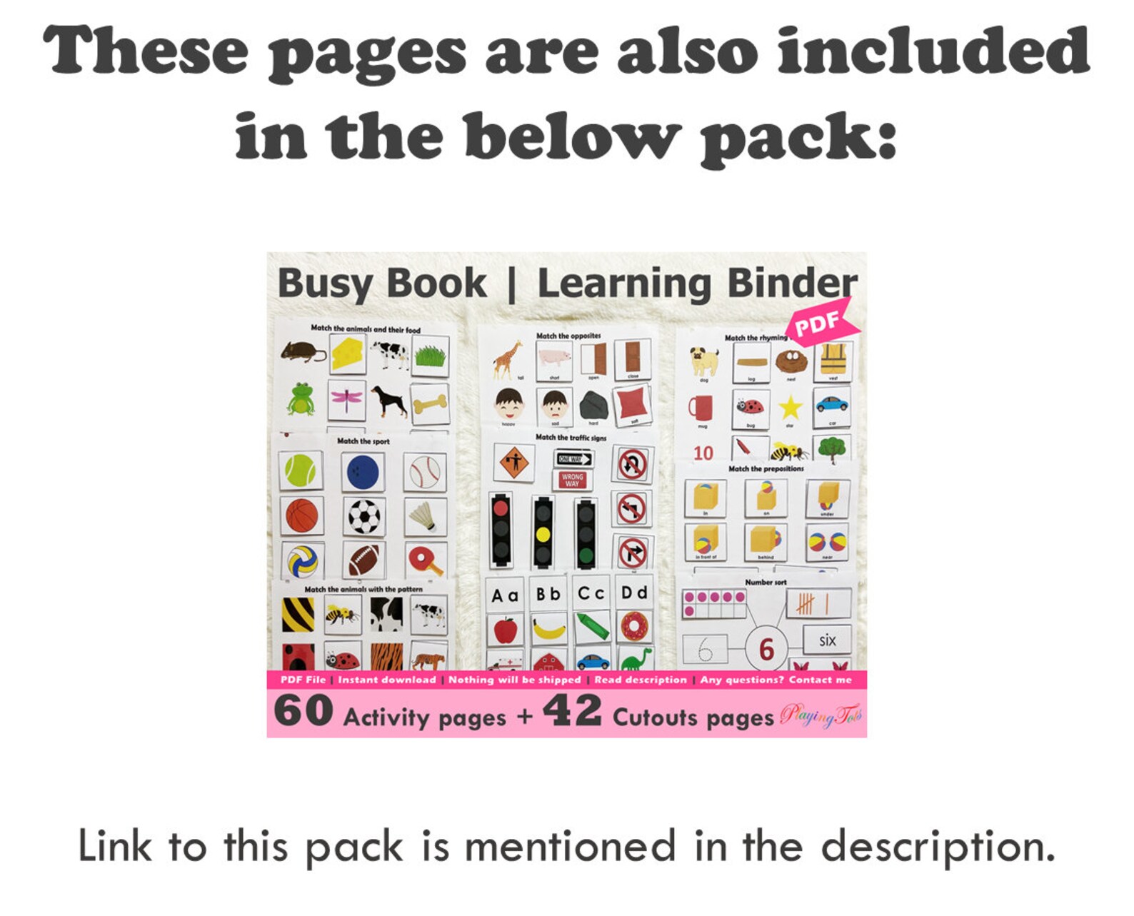 Road Traffic Signs Matching Activity Printable for Toddlers and ...