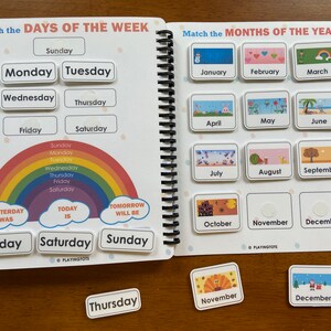 Toddler Learning Binder VOL2, Fully Assembled, Toddler Busy Book, Quiet ...