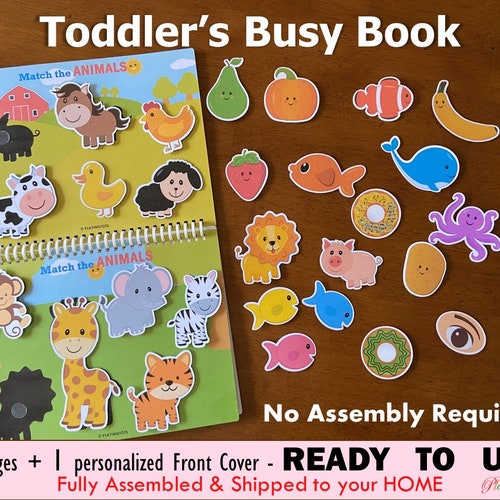 Personalized Toddler Learning Binder Fully Assembled Busy - Etsy