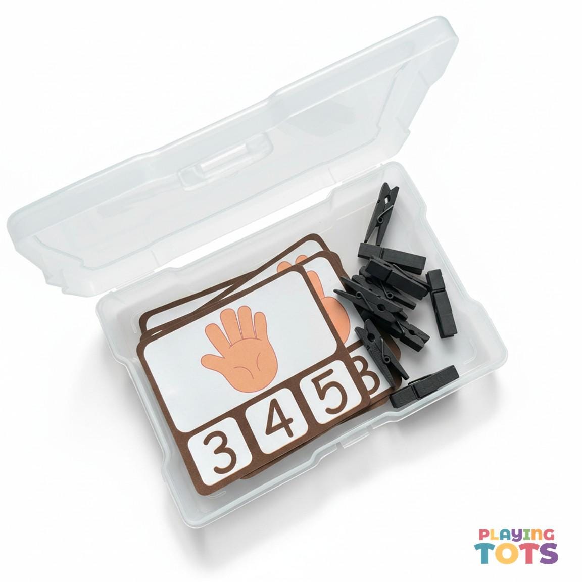 Fingers Counting and Clip Cards Printable, Busy Bag Activities, Task ...