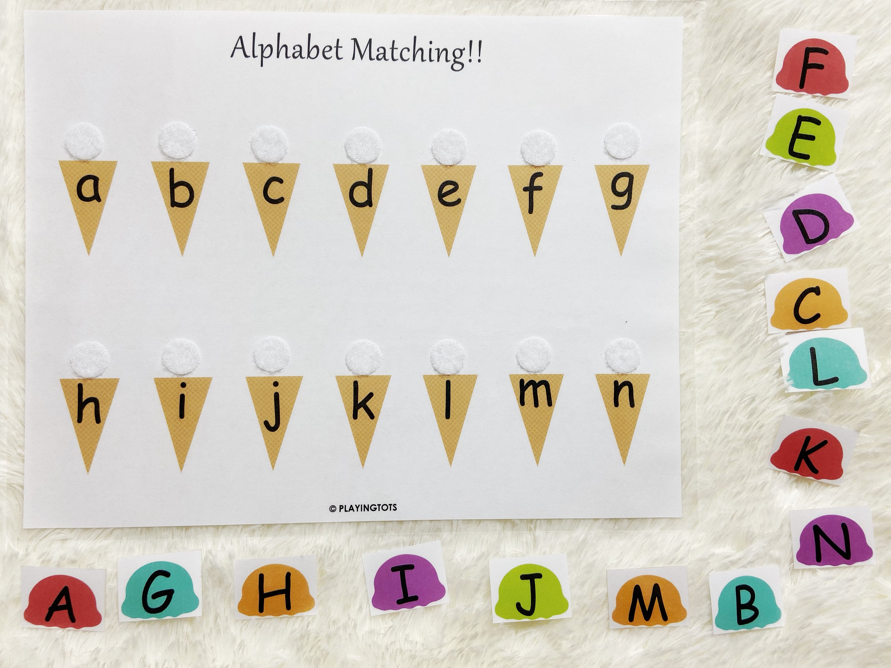 Alphabet Matching Activity Printable Uppercase and Lowercase - Etsy