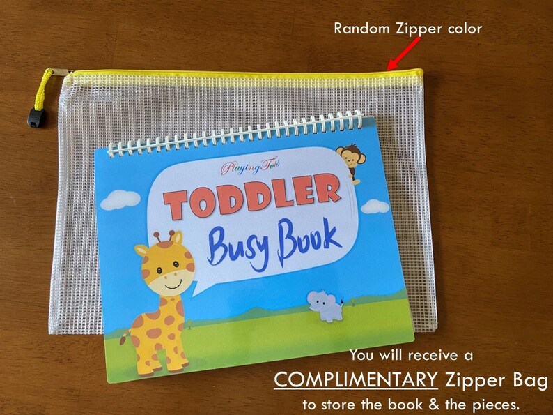 Toddler Busy Book Fully Assembled First Learning Binder Fun - Etsy