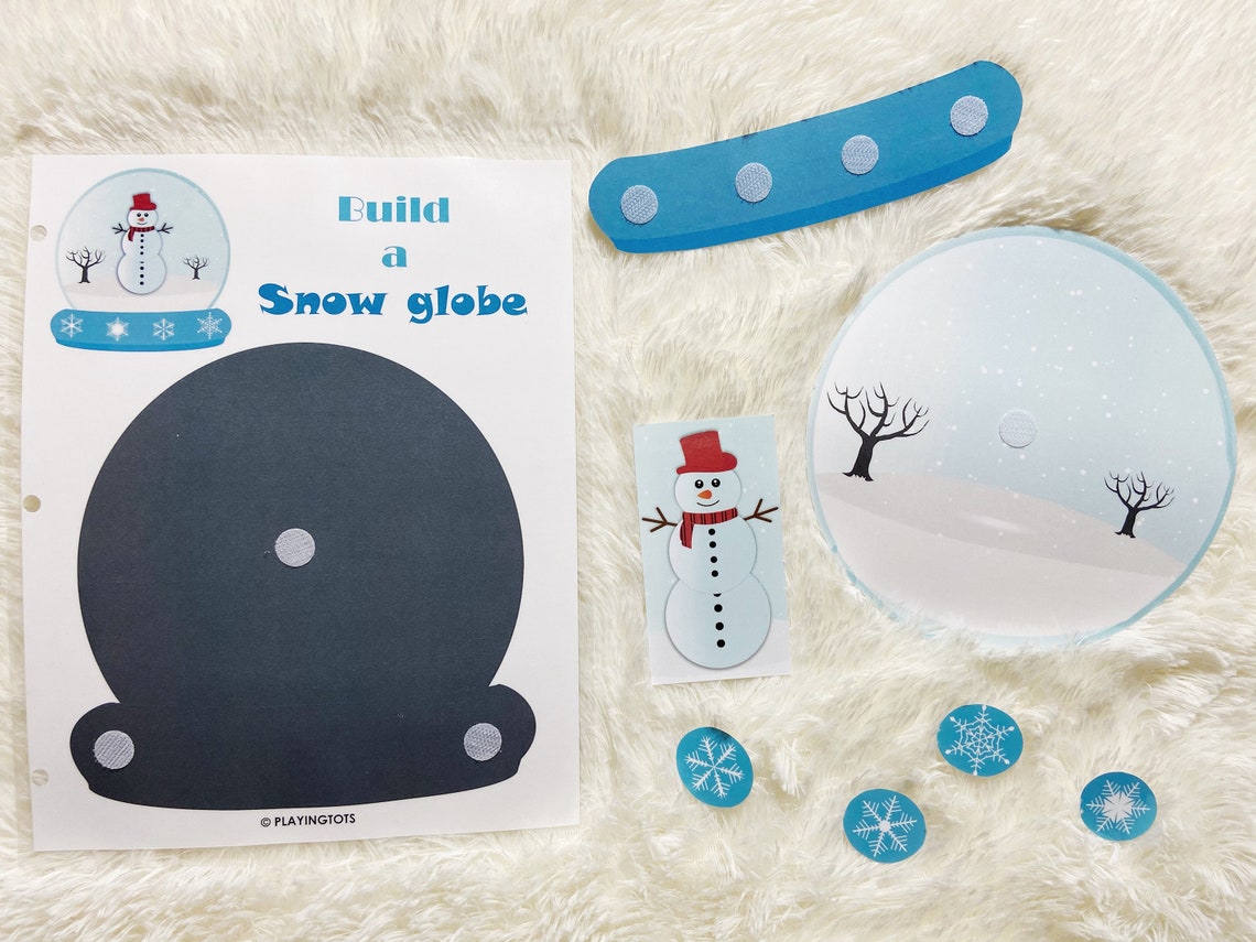 Winter Toddler Busy Book Printable, Snowman Themed Activities, Winter ...