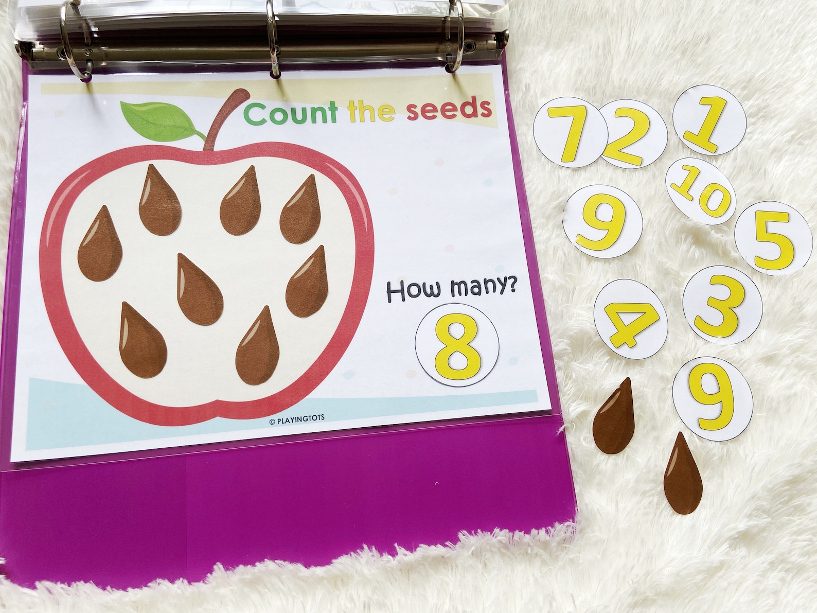 Apple Themed Busy Book Printable Toddler Busy Book Learning - Etsy