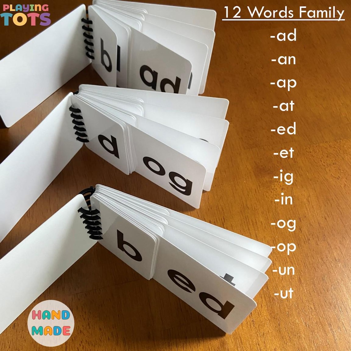 Words Flip Book, CVC Rhyming Words, Word Family Reading Practice ...