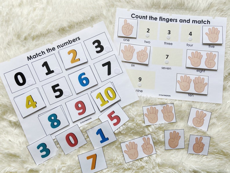 Math Preschool Learning Binder Printable Numbers Busy Book | Etsy