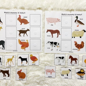 Farm Animals Toddler Busy Book Printable, Learning Binder, Homeschool ...